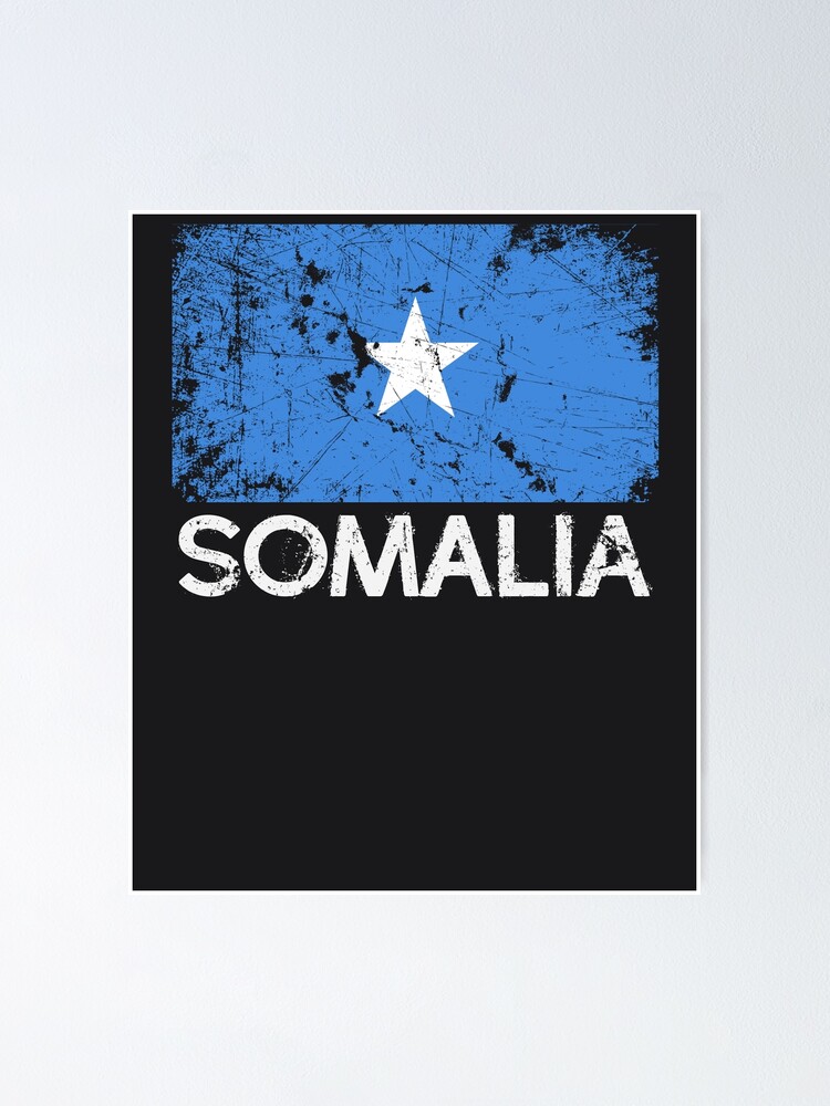 "Somali Flag Design | Vintage Made In Somalia Gift" Poster for Sale by ...