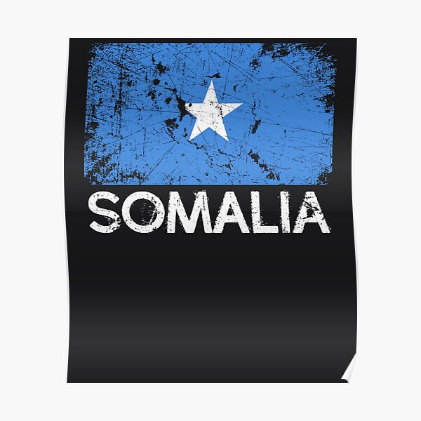 "Somali Flag Design | Vintage Made In Somalia Gift" Poster for Sale by ...