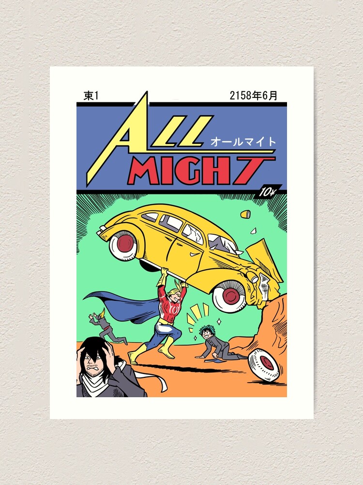 "All Might Comic Cover" Art Print for Sale by Onislogo | Redbubble