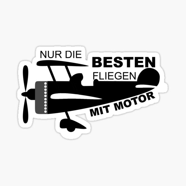 "Airplane engine air sports" Sticker by revoda | Redbubble