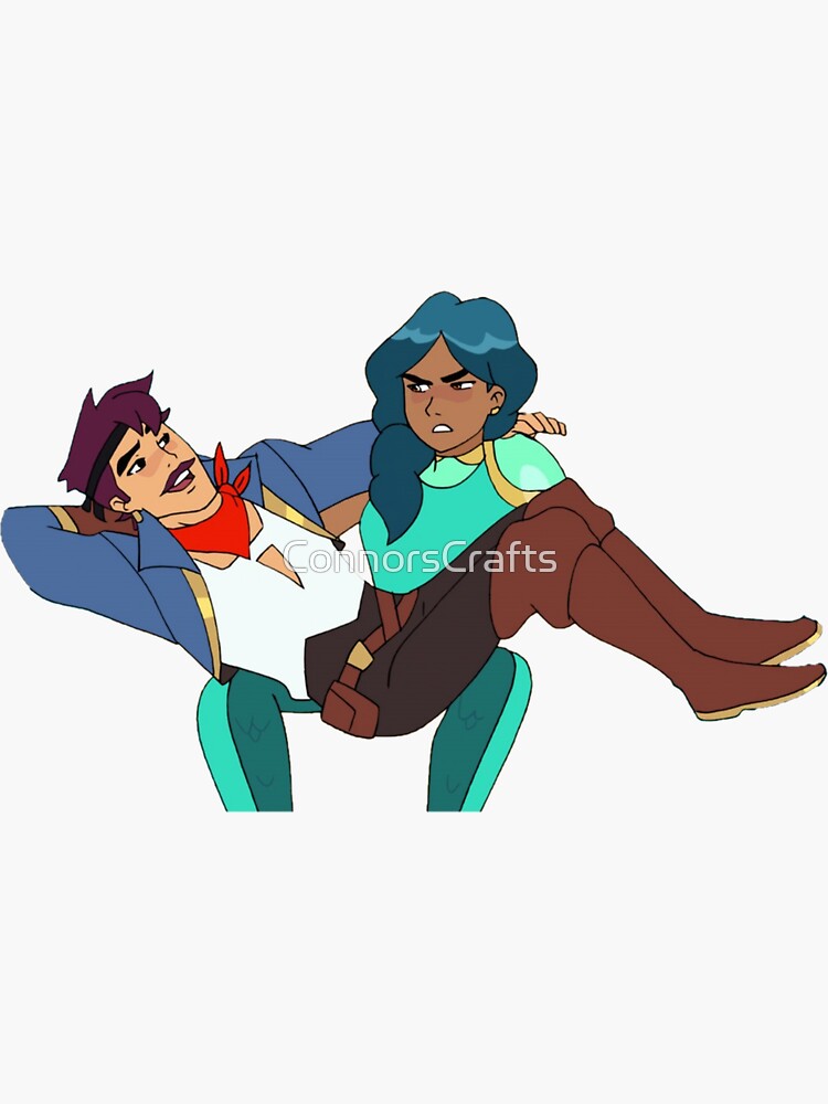 Pegatina «She-Ra - Sea Hawk y Mermista (She-Ra y las Princesas del ...