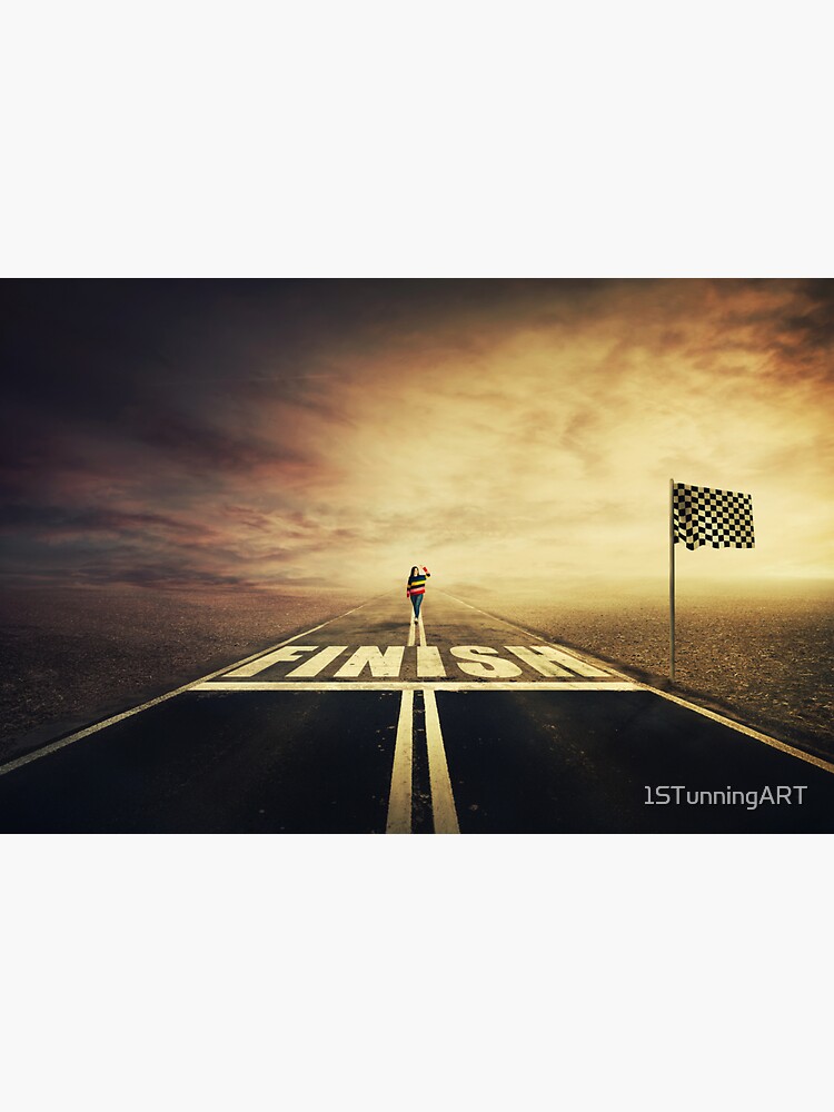 "finish line" Sticker by 1STunningART | Redbubble