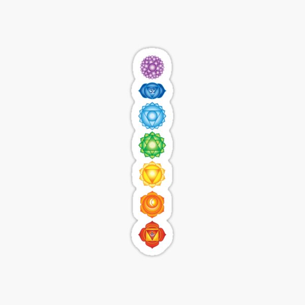 "Seven Chakras" Sticker for Sale by Daredavid | Redbubble