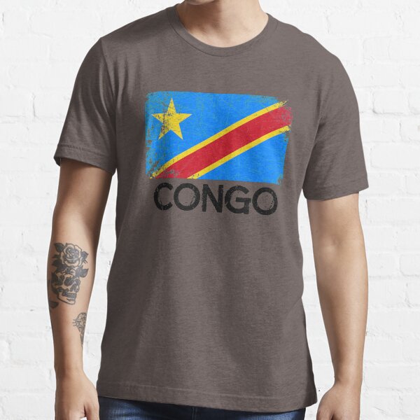 "Congolese Flag Design | Vintage Made In Congo Gift" T-shirt for Sale ...