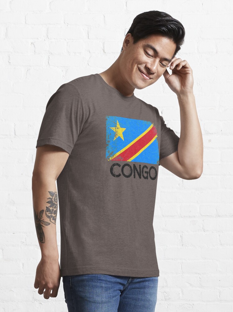 "Congolese Flag Design | Vintage Made In Congo Gift" T-shirt for Sale ...