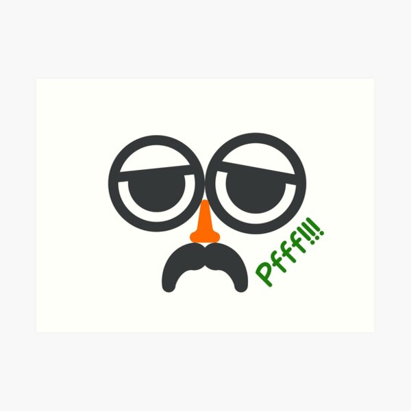 "Pfff Face" Art Print by Henrylizarraga | Redbubble