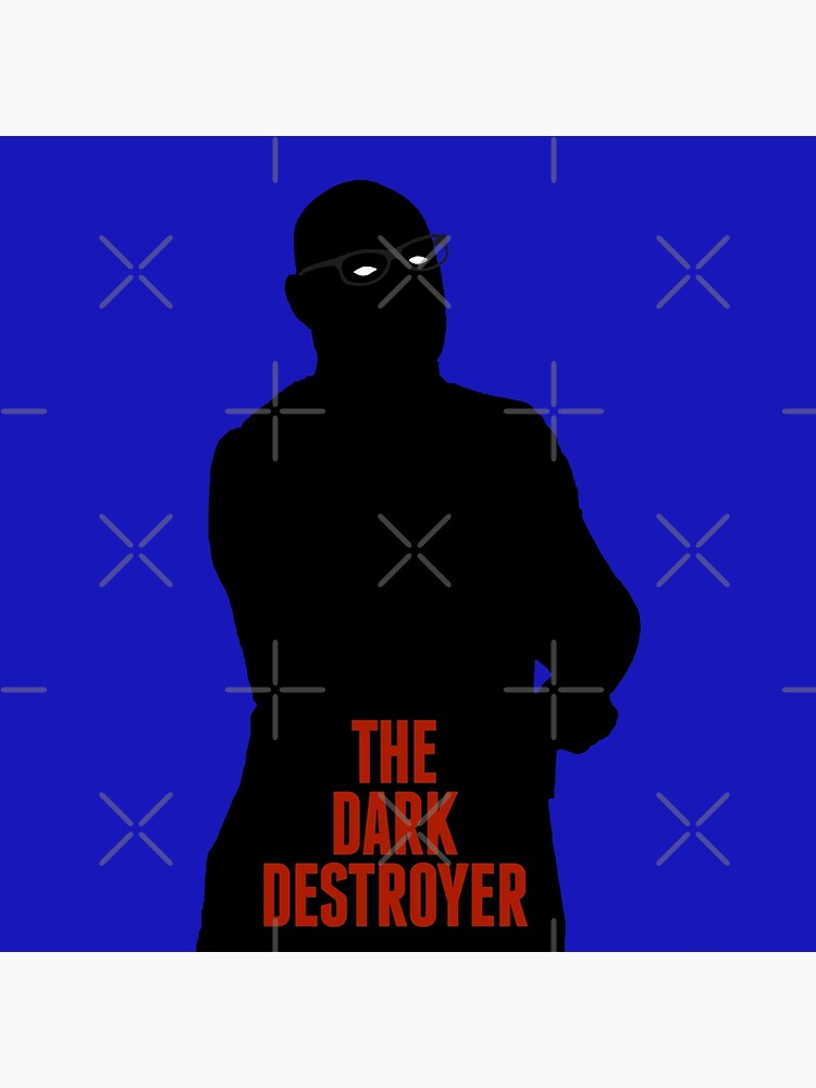 "The Dark Destroyer (Blue)" Poster by Marksman | Redbubble