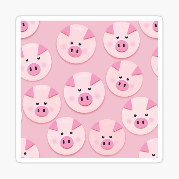 "Pigs, pigs, pigs" Sticker for Sale by ShowMeMars | Redbubble