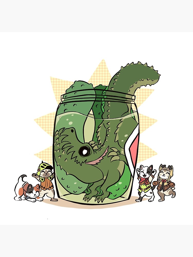 "Pickle Monster" Poster by megtalgearsalad | Redbubble