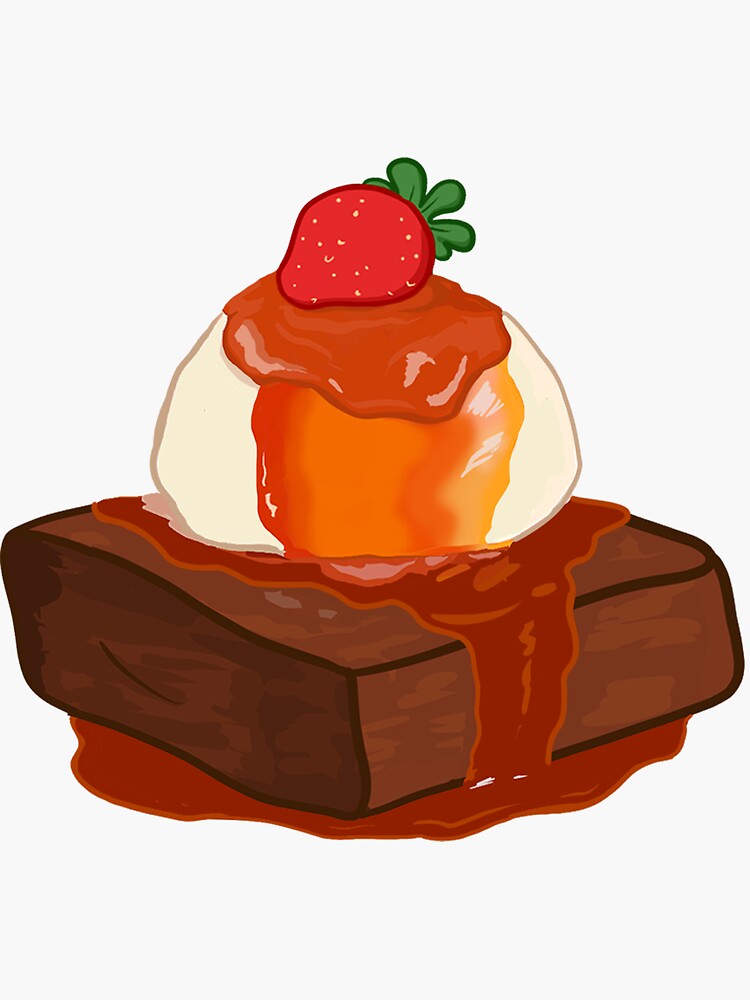 "Sticky Toffee Pudding" Sticker for Sale by stacycoakleyart | Redbubble