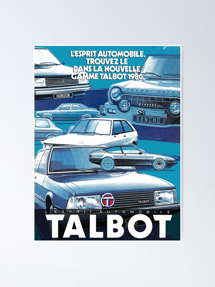 "TALBOT CARS BROCHURE" Poster by ThrowbackMotors | Redbubble