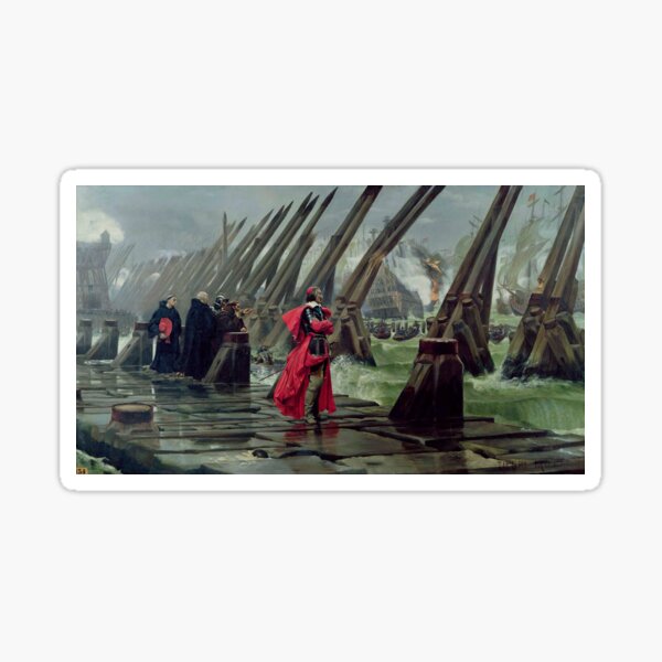 "Cardinal Richelieu at the Siege of La Rochelle - Henri Paul Motte ...
