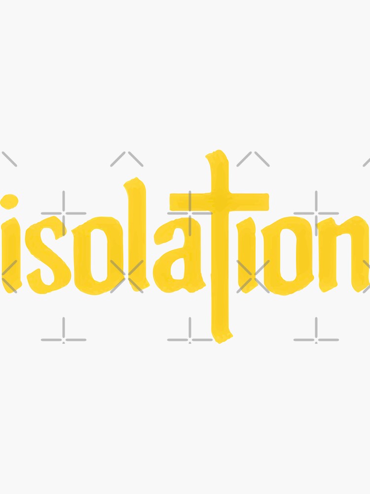 "Isolation Sticker: Yellow" Sticker by carolyn-castro | Redbubble