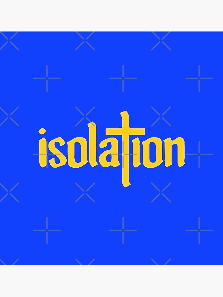 "Isolation Sticker: Yellow" Poster by carolyn-castro | Redbubble