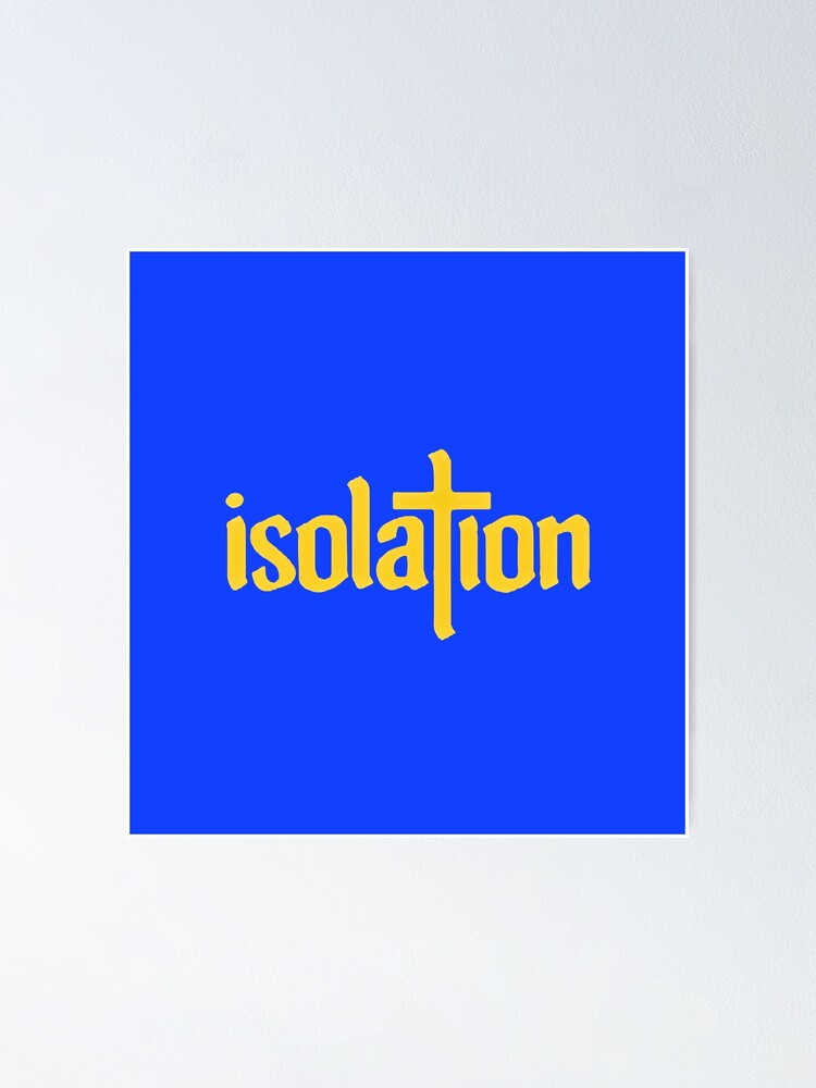 "Isolation Sticker: Yellow" Poster by carolyn-castro | Redbubble