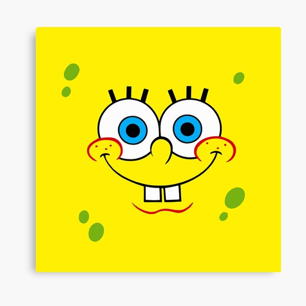 "Spongebob Squarepants Face" Canvas Print for Sale by Spider-Mayne ...