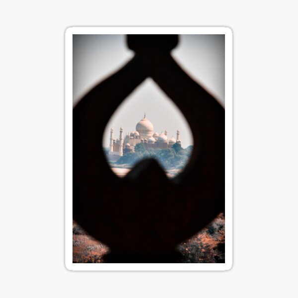 "View from Agra Fort" Sticker for Sale by tutulele | Redbubble