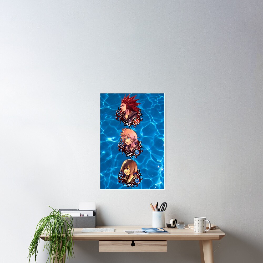 "Kingdom Hearts-Roxas,Axel,and Xion ocean edit" Poster for Sale by ...