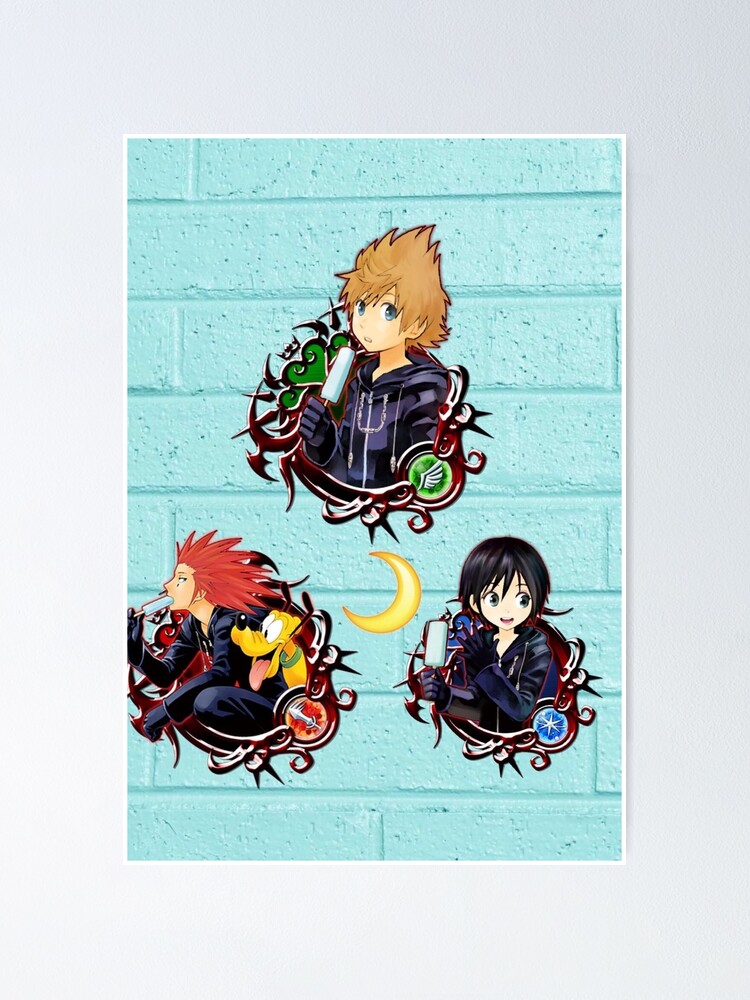 Póster «Kingdom Hearts-Roxas, Axel, y Xion toon edit» de SmolYoonbum ...