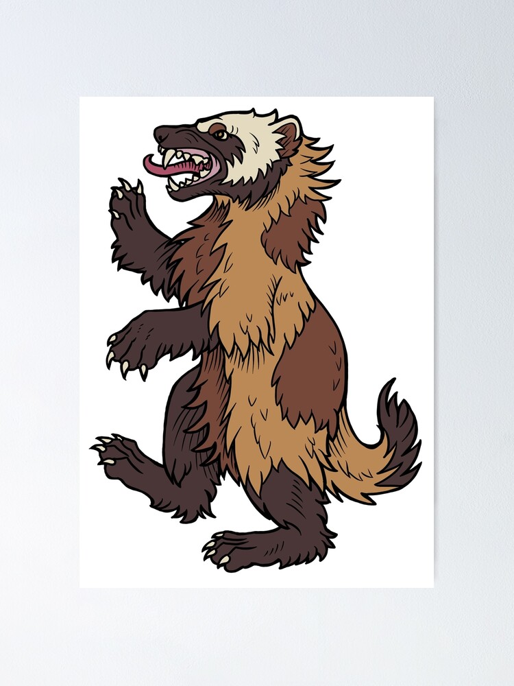 "Gulo gulo - Wolverine" Poster by palaeoplushies | Redbubble