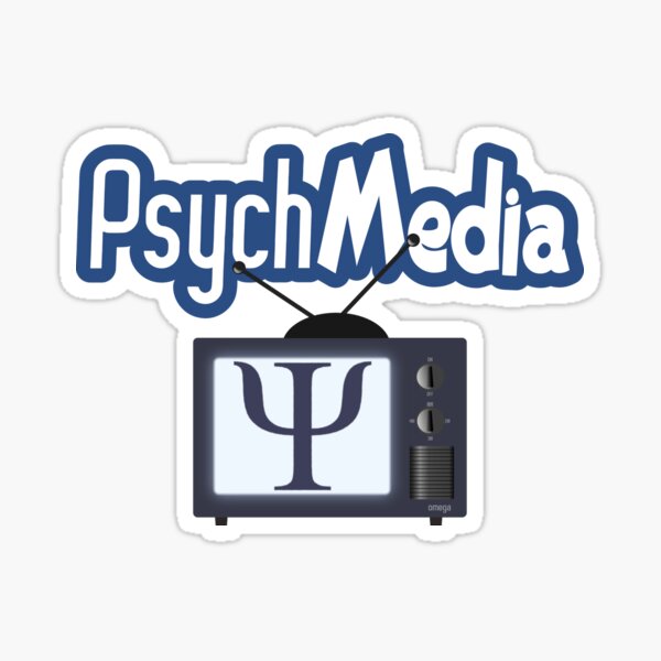 "PsychMedia Logo" Sticker for Sale by DiamandaHagan | Redbubble