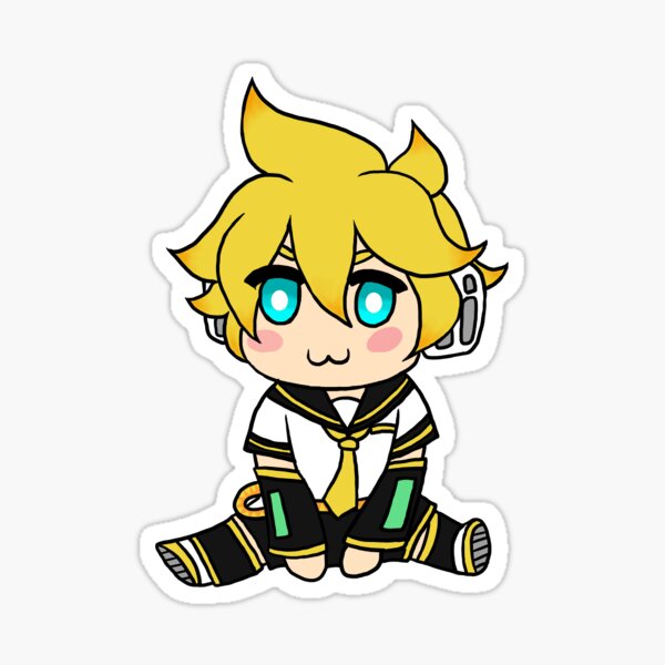 "Len Kagamine Chibi" Sticker for Sale by IrelandC | Redbubble