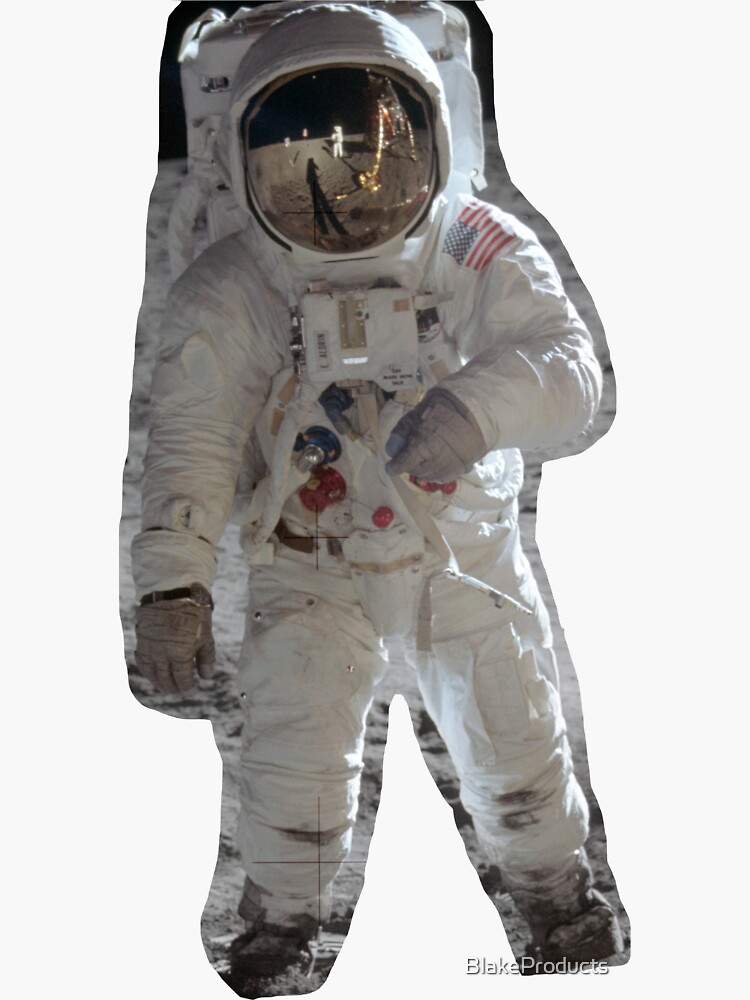 "Apollo 11 Astronaut Sticker" Sticker for Sale by BlakeProducts | Redbubble