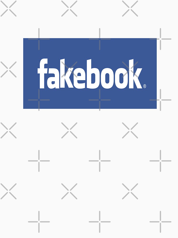"fakebook" T-shirt for Sale by geot | Redbubble | funny t-shirts ...