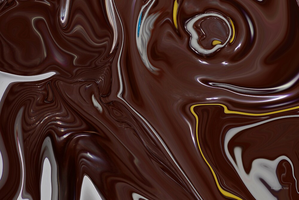 "Melted Chocolate Abstract 3" by Michelle BarlondSmith | Redbubble