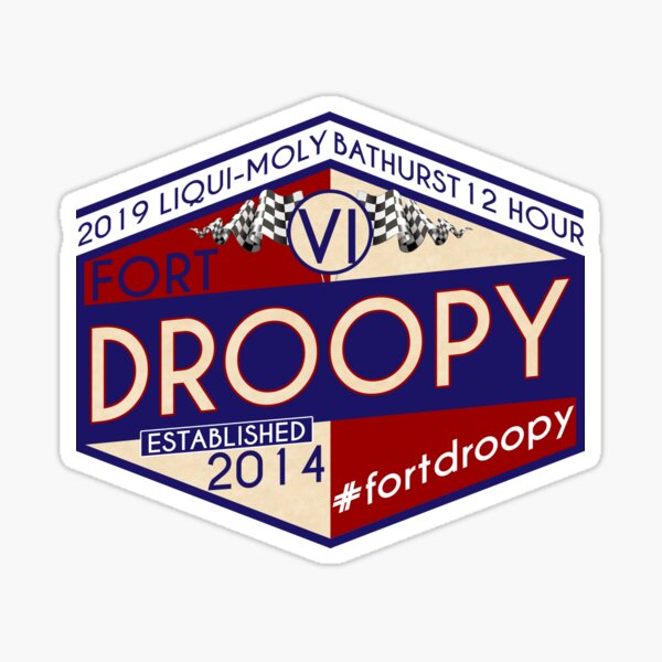 "Fort Droopy Official Logo 2019" Sticker for Sale by deegs78 | Redbubble