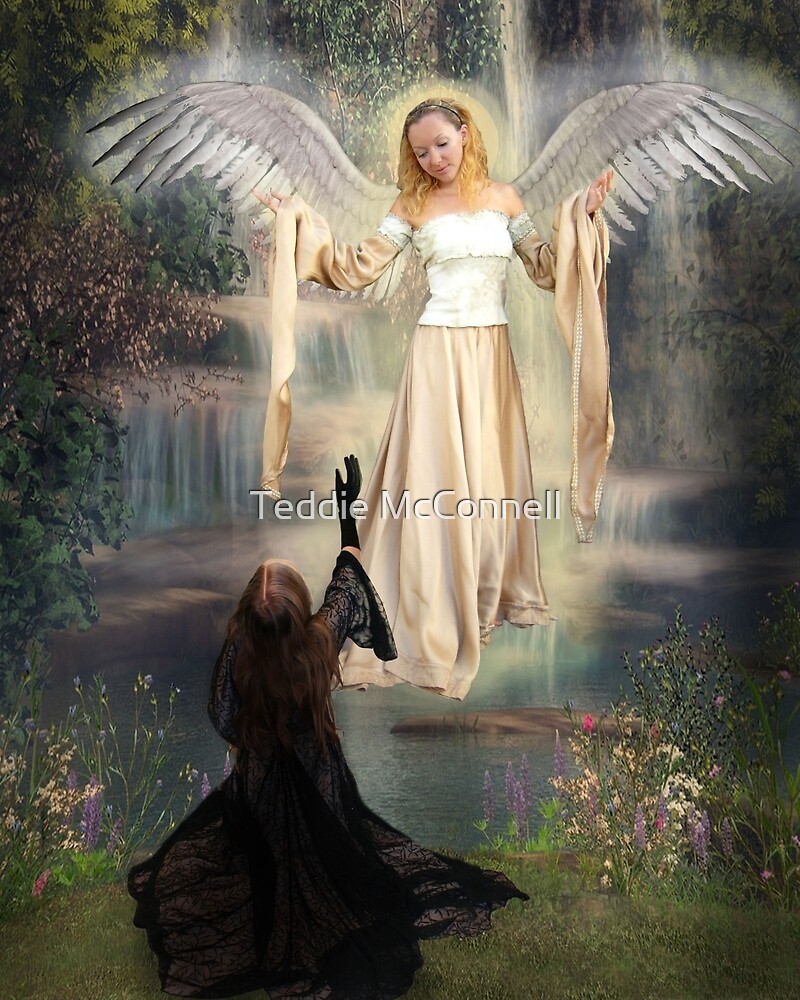 "Comforting Angel" by Teddie McConnell | Redbubble