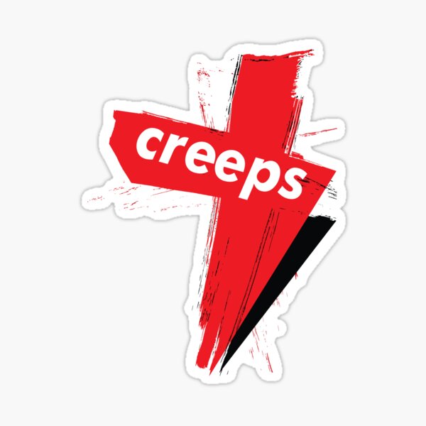 "Creeps Words Gamer Use " Sticker for Sale by WordsGamersUse | Redbubble