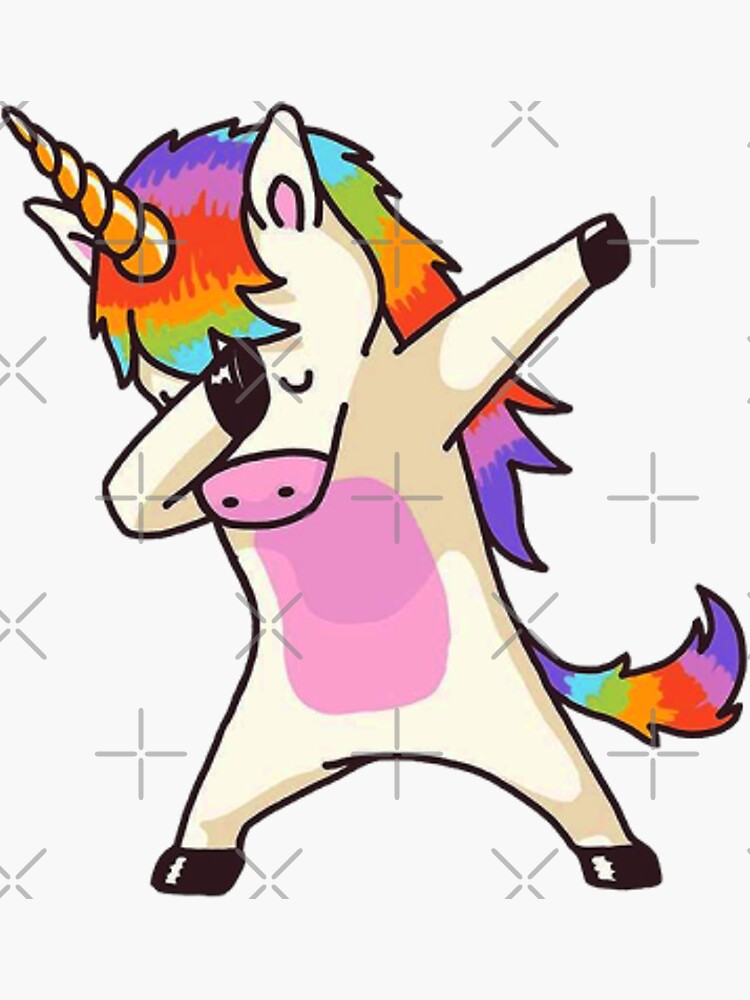 "Unicorn Dab" Sticker for Sale by Ange26 | Redbubble