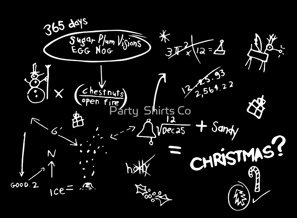 "The nightmare before christmas equation" by Party Shirts Co | Redbubble
