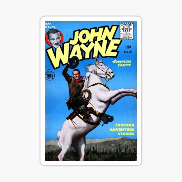 "John Wayne" Sticker by texasdrummer | Redbubble