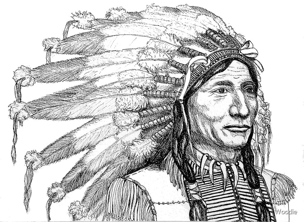"Chief's War Bonnet" by Woodie | Redbubble