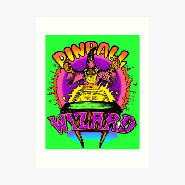 "Vintage Pinball Wizard" Art Print by Hollow-Horse | Redbubble