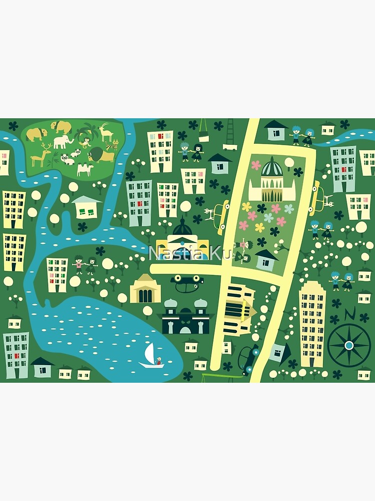"Cartoon Map of Melbourne" Poster for Sale by ychty | Redbubble