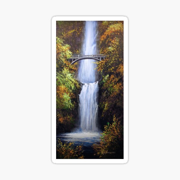 "Multnomah Falls" Sticker for Sale by rrsum | Redbubble