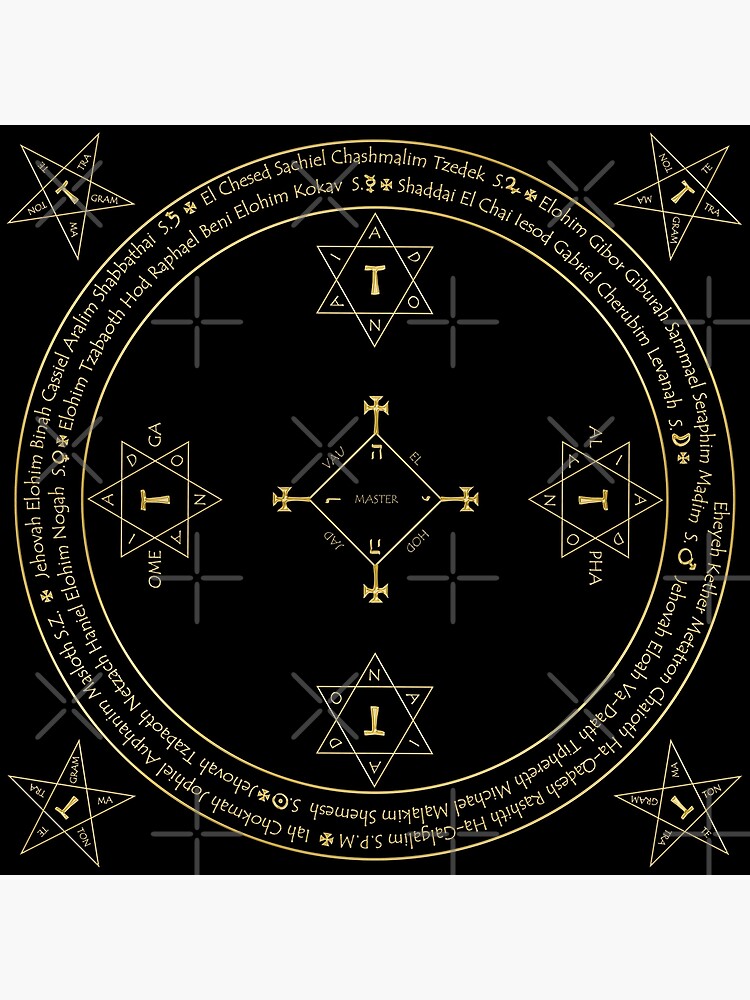 "Classic Goetia Circle Imitating Gold Texture (Not Metallic)" Framed ...