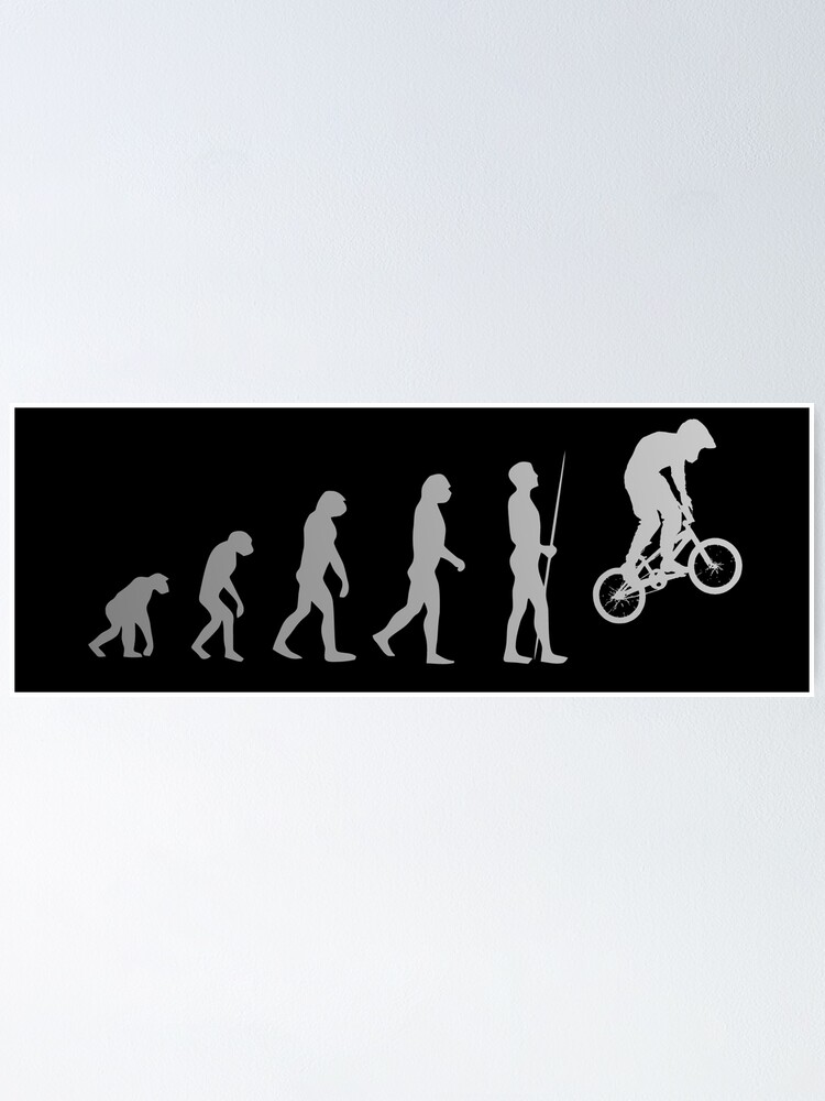 "BMX evolution" Poster by lowpressures | Redbubble