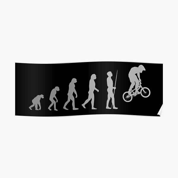 "BMX evolution" Poster by lowpressures | Redbubble