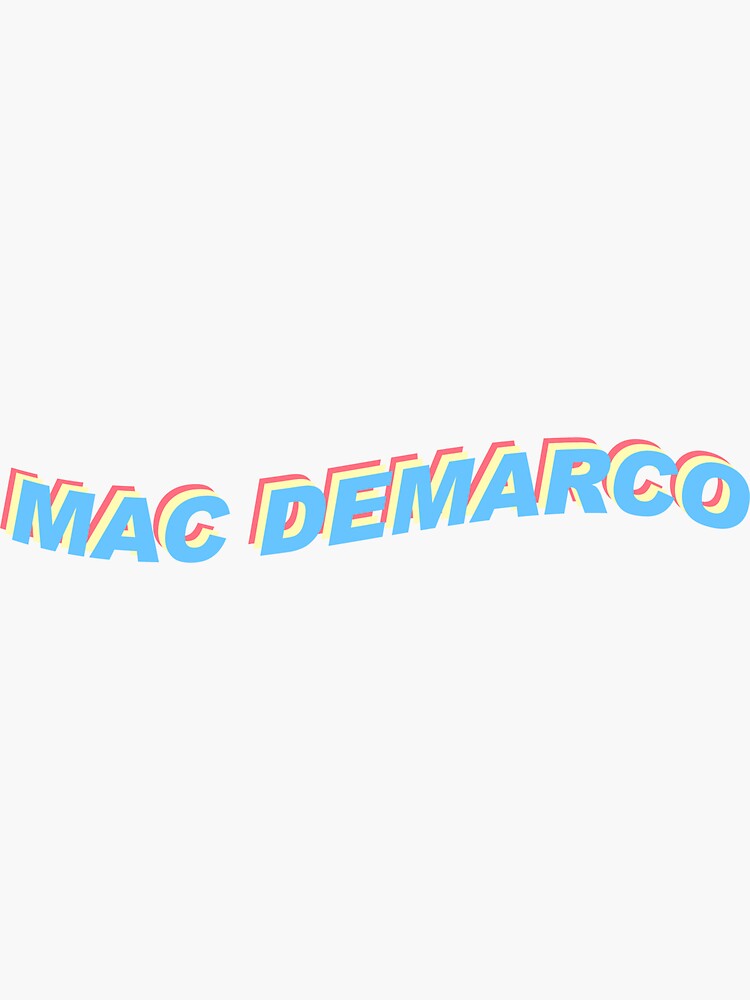 "Mac Demarco" Sticker for Sale by grandshabby | Redbubble