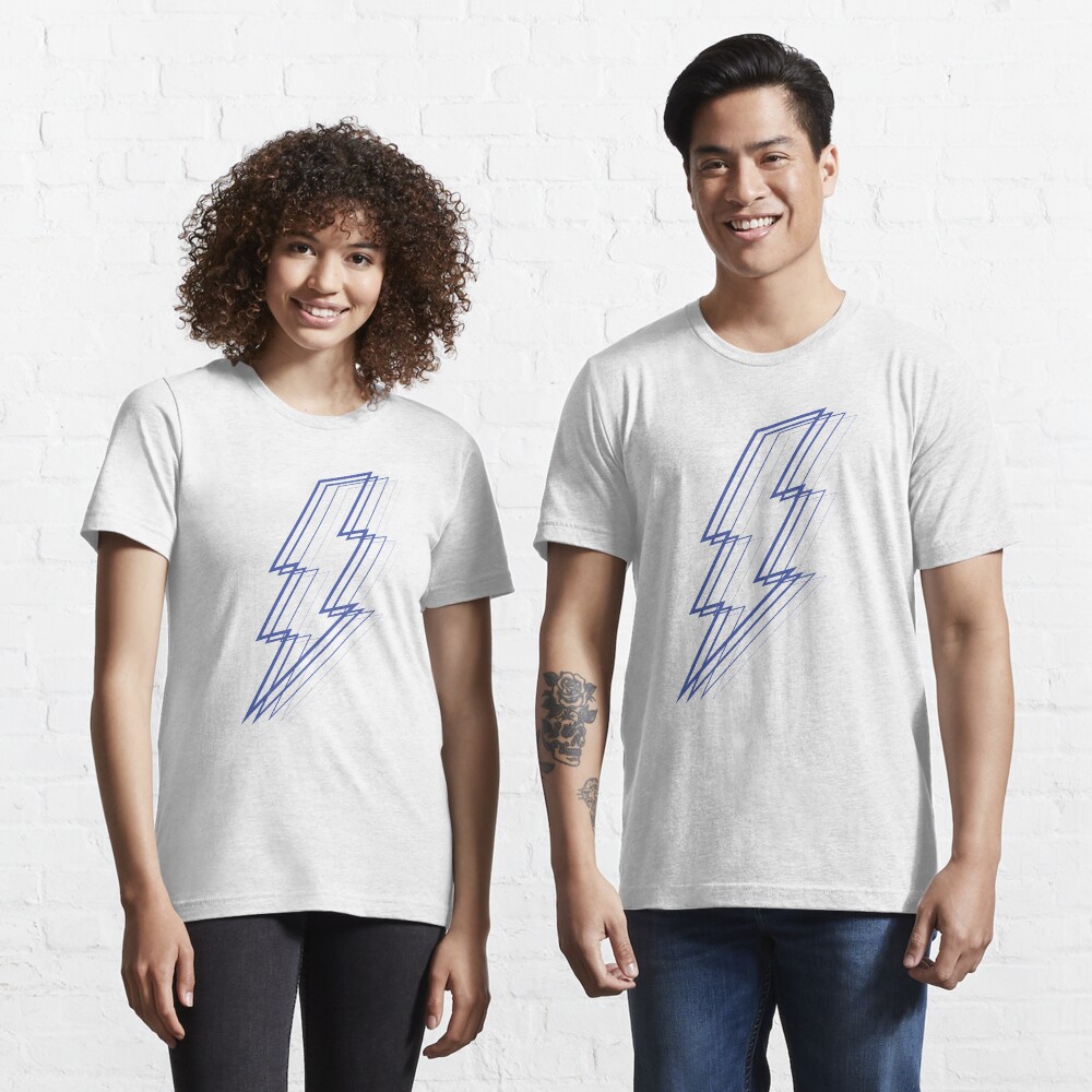 "Blue Lightning" Sticker for Sale by feliciasdesigns | Redbubble