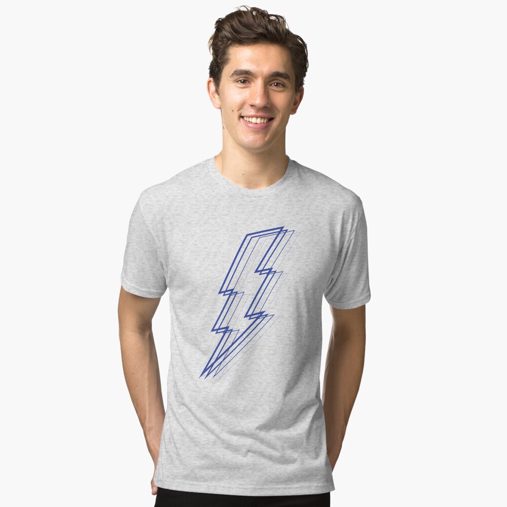 "Blue Lightning" Sticker for Sale by feliciasdesigns | Redbubble