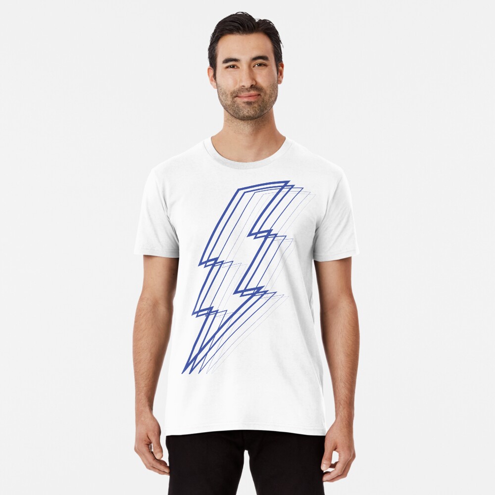 "Blue Lightning" Sticker for Sale by feliciasdesigns | Redbubble