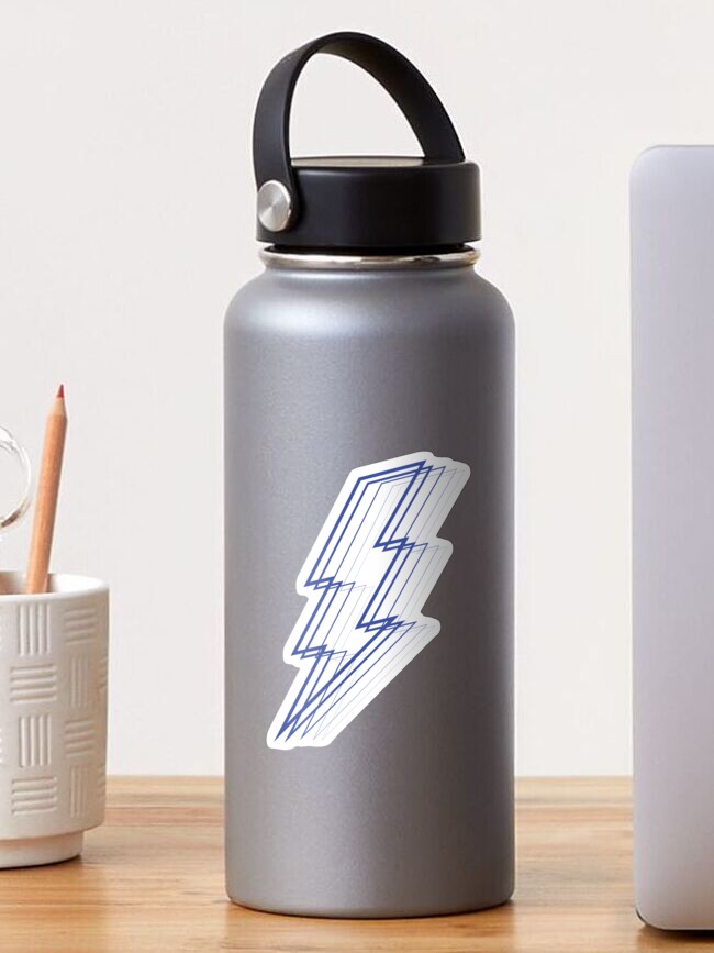 "Blue Lightning" Sticker for Sale by feliciasdesigns | Redbubble