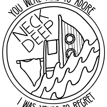 "Neck Deep" Sticker for Sale by calebrobinson | Redbubble