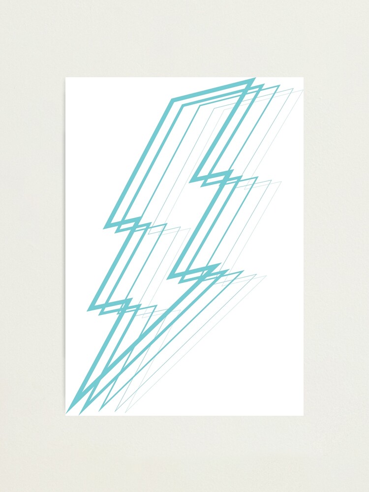 "Turquoise Lightning" Photographic Print for Sale by feliciasdesigns ...