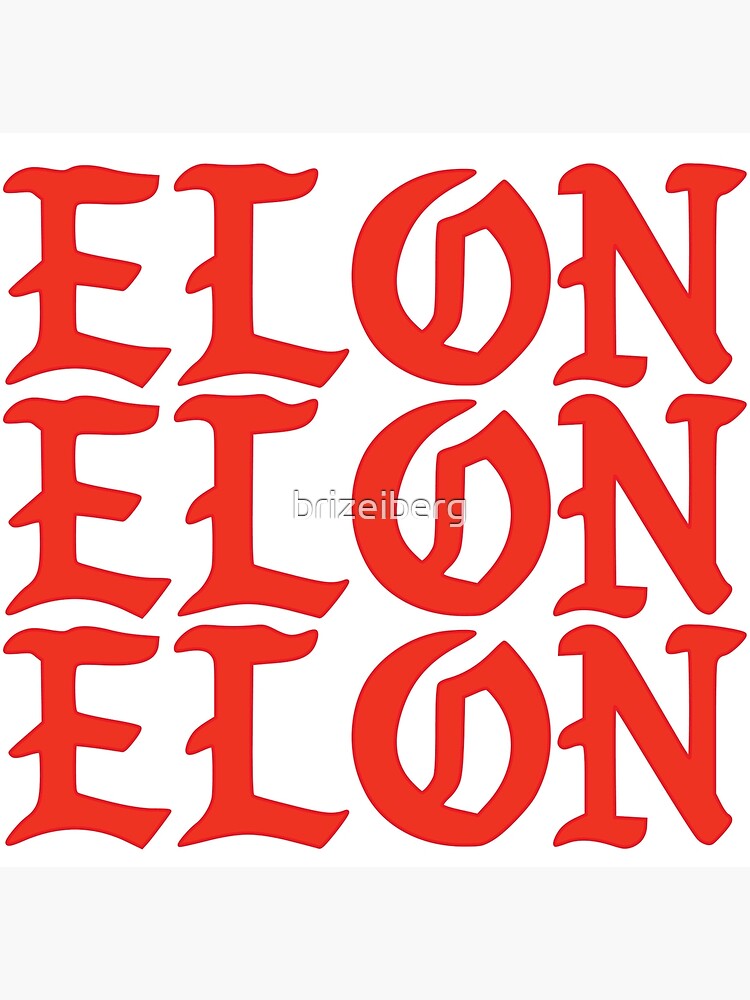 "Elon Gothic Font" Poster for Sale by brizeiberg | Redbubble